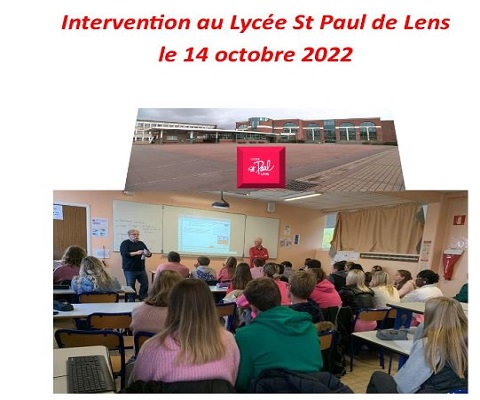 UFC-Que Choisir de l'Artois – Intervention au Lycée St Paul de Lens le ...